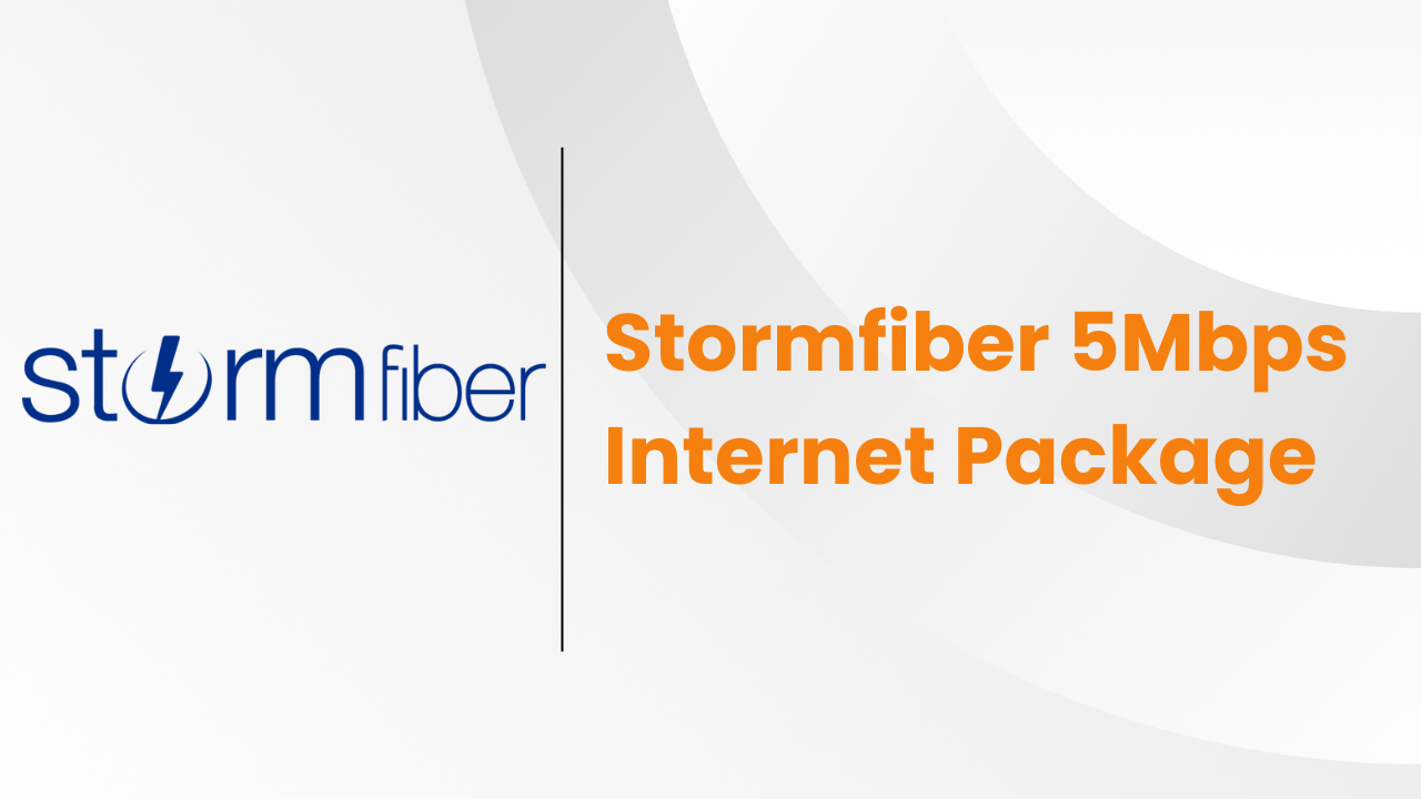 Stormfiber 5Mbps Internet Package Price & Code In 2025