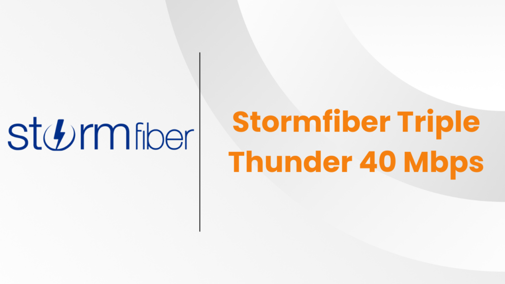 Stormfiber Standard 30Mbps Internet Package Price & Code In 2025